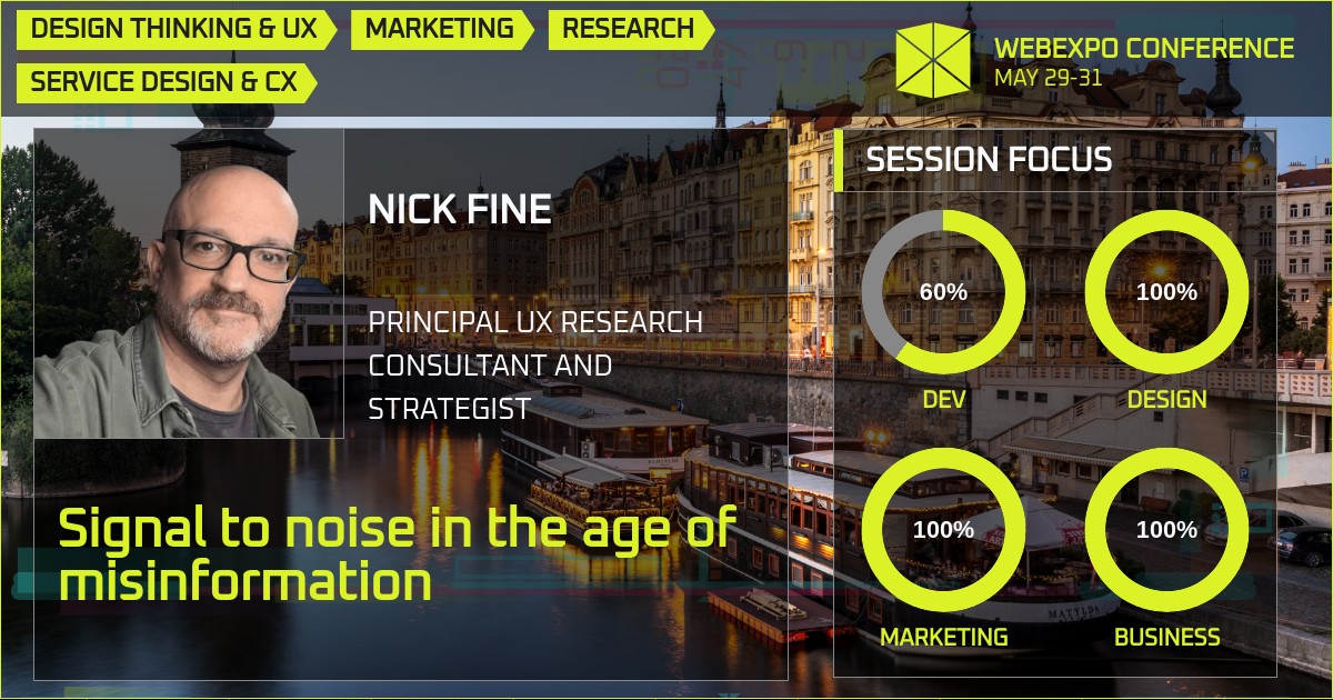 Signal to noise in the age of misinformation – WebExpo Conference
