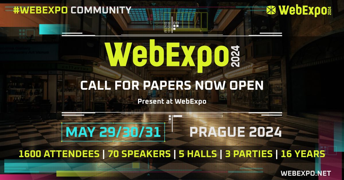 WebExpo 2024 - Call For Papers - WebExpo Conference