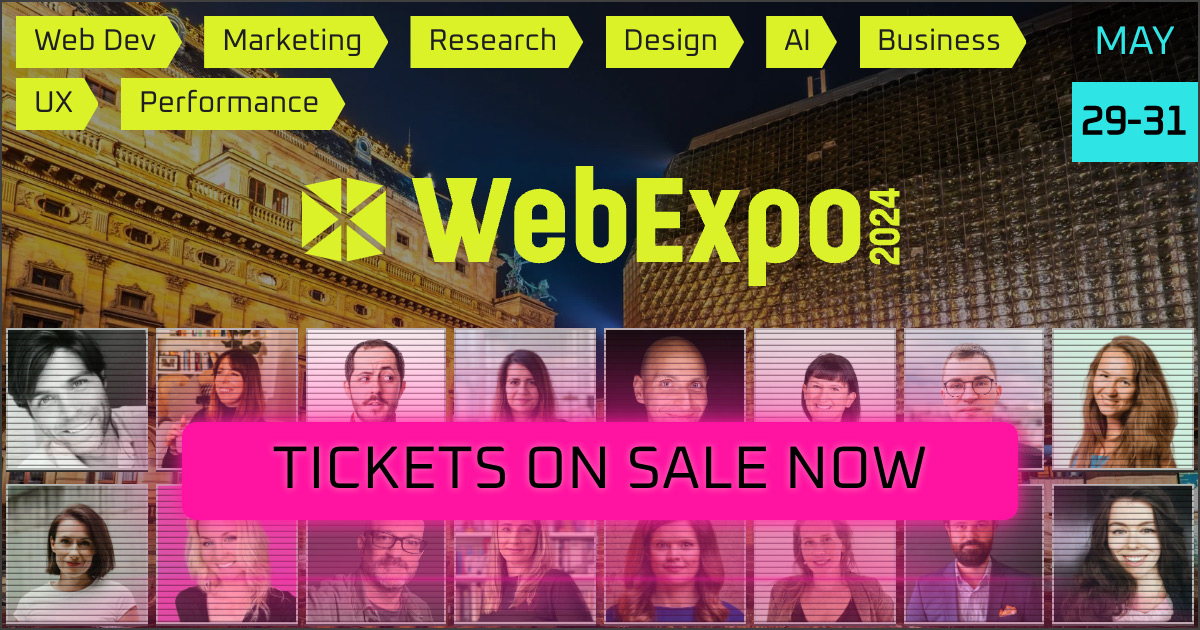 Buy Tickets | WebExpo Conference | Prague
