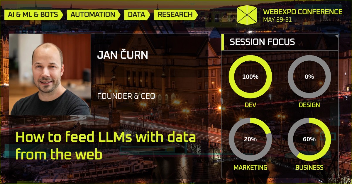 How to feed LLMs with data from the web – WebExpo Conference