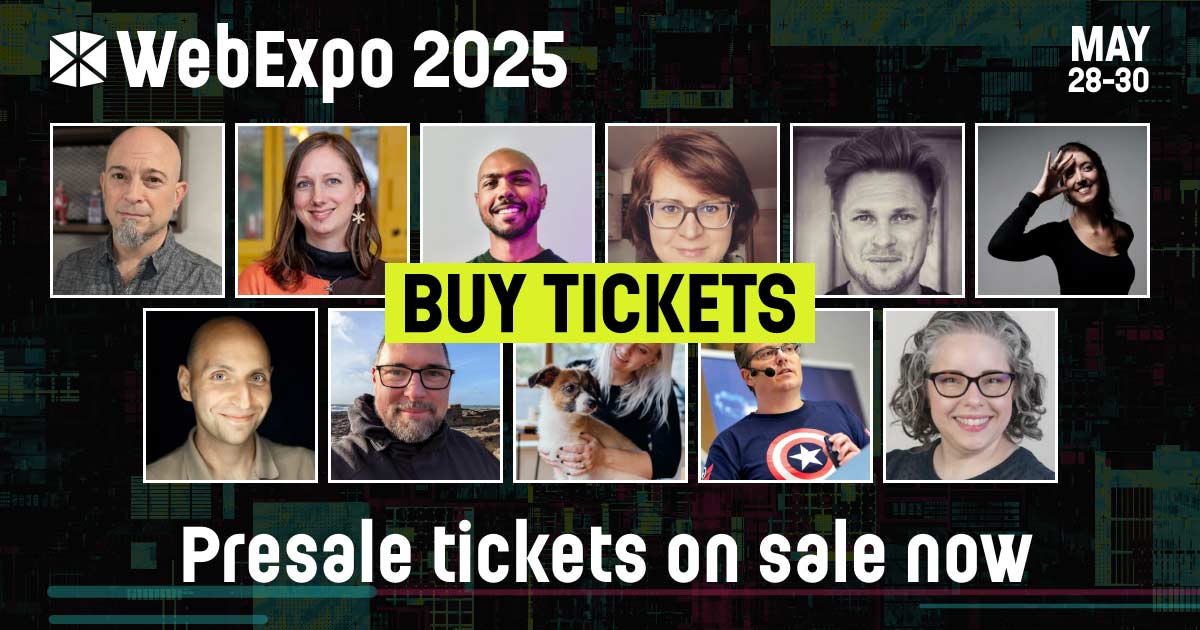 WebExpo Presale Tickets for 2026 – WebExpo Conference